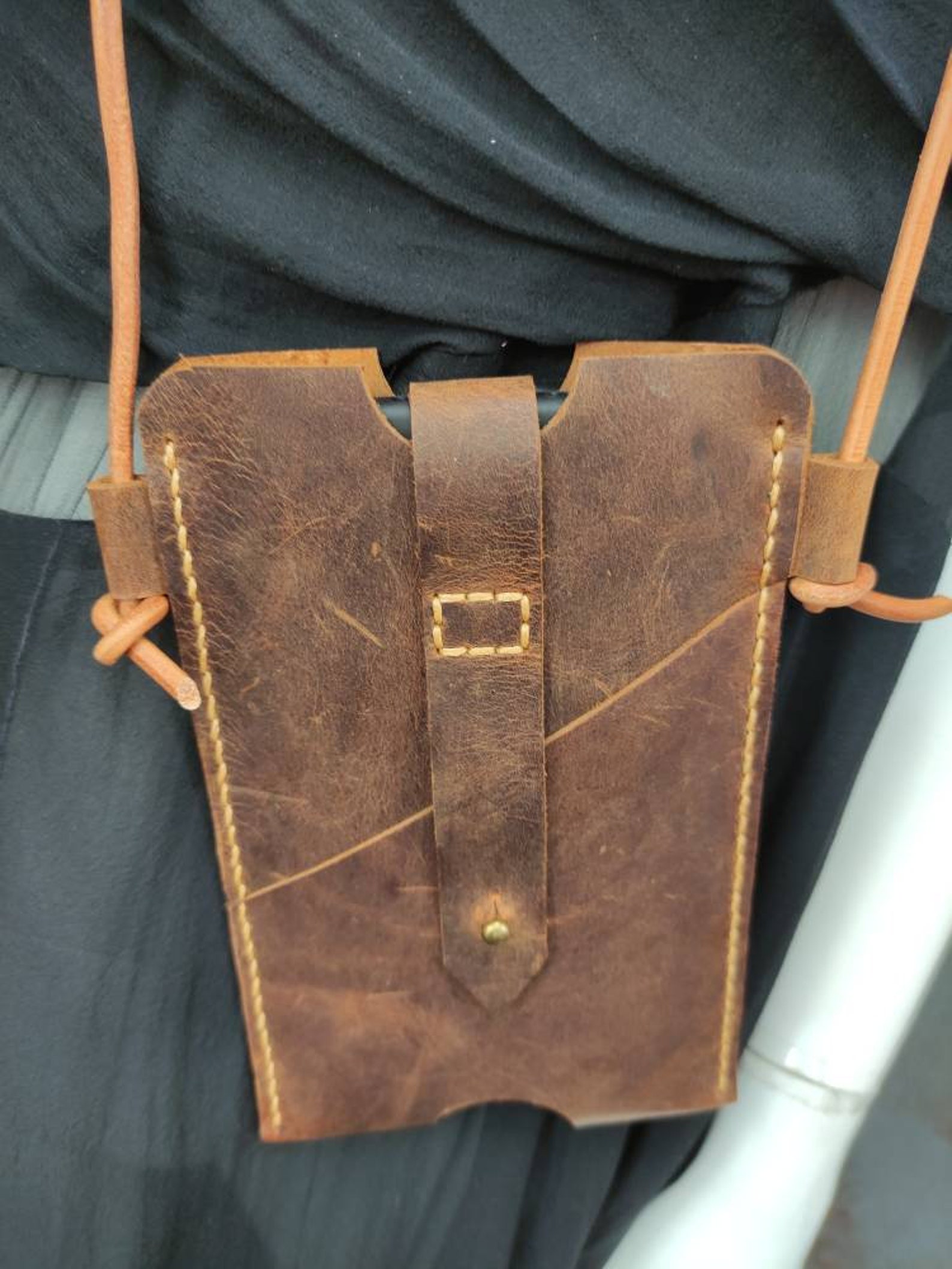 PATTERN Crossbody Bag, Mobile Phone Chain With Pocket, Phone Necklace ...