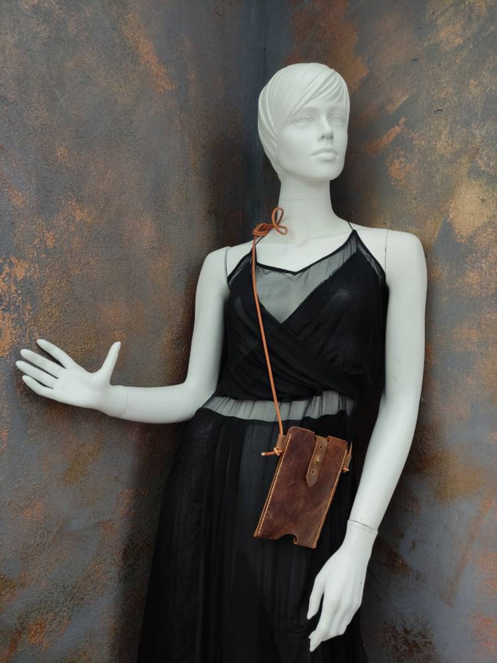 PATTERN Crossbody Bag, Mobile Phone Chain With Pocket, Phone Necklace ...