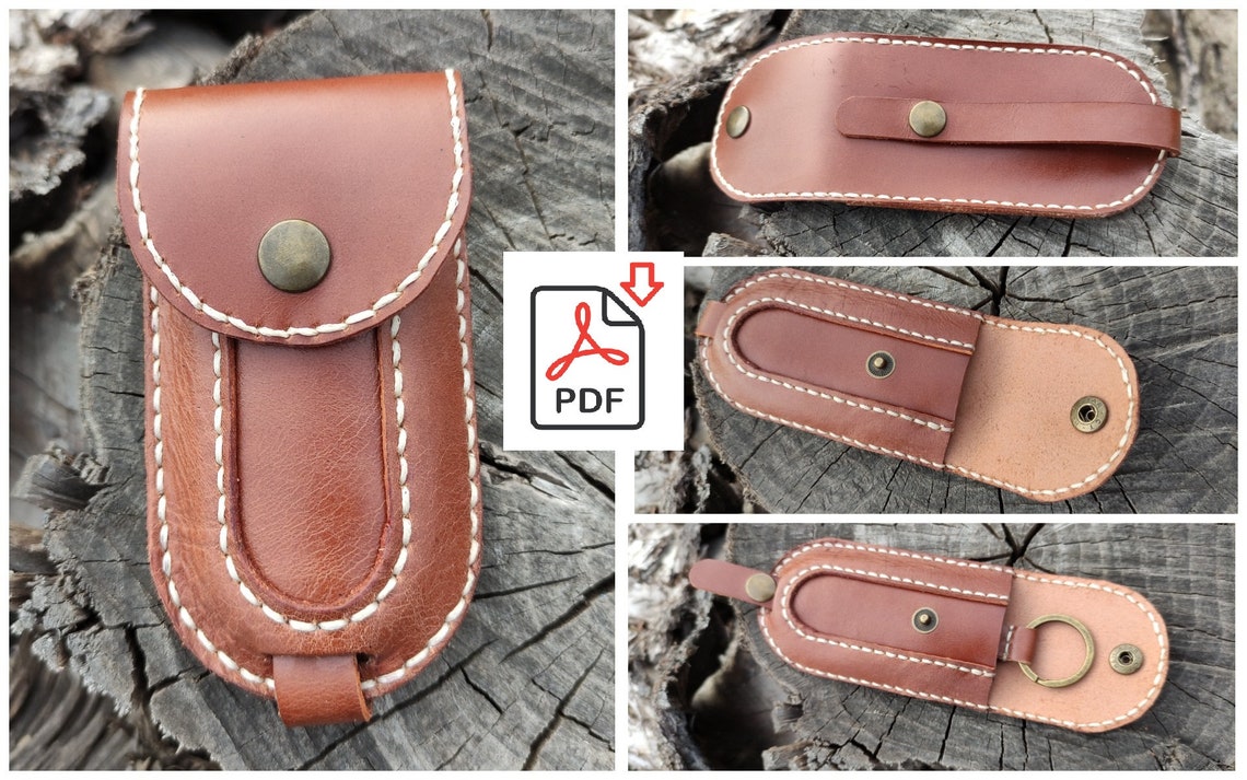 DIY Leather Key Case PDF Pattern VIDEO | Etsy