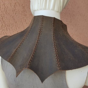 PATTERN LEATHER Collar, Steampunk Ciri Inspired Neck Armor , Leather ...