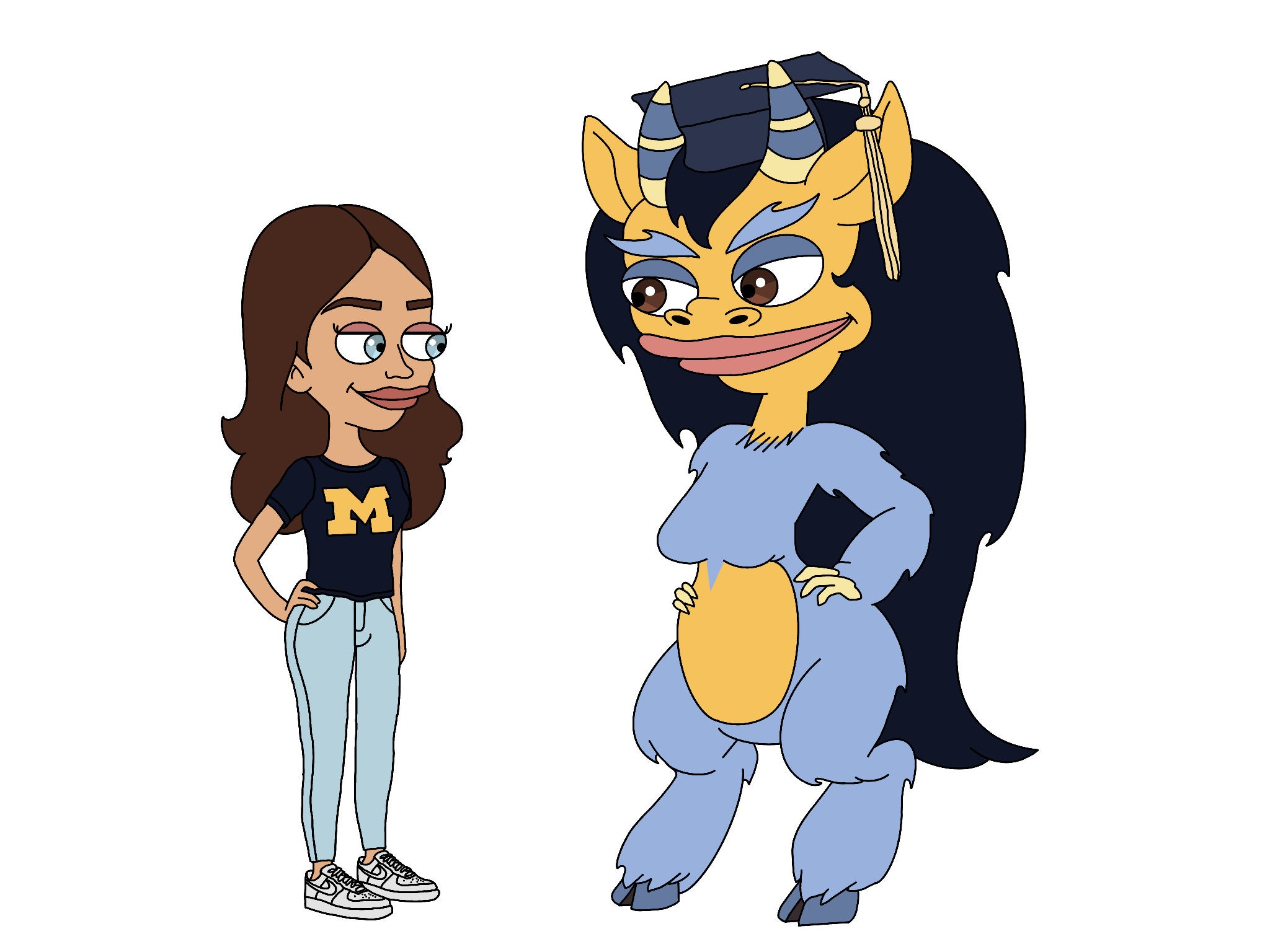 Custom Big Mouth Character and Hormone Monster | Etsy UK