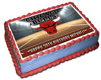 Chicago Bulls Cake | Etsy
