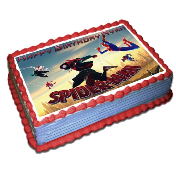 Spiderman Edible Cake Topper Icing Sugar Paper - Etsy