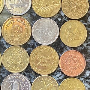 A Far-out Set of 20 Rare Vintage Outer Space Arcade Tokens From 70s-80s ...