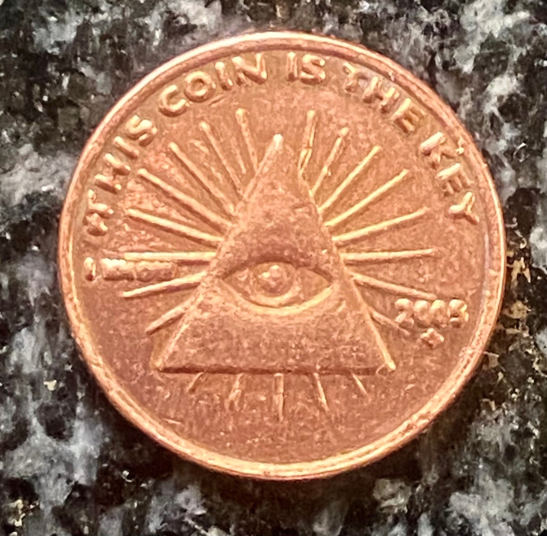 Very Rare I Know this Coin is the Key All Seeing Eye Copper Coin Hard ...