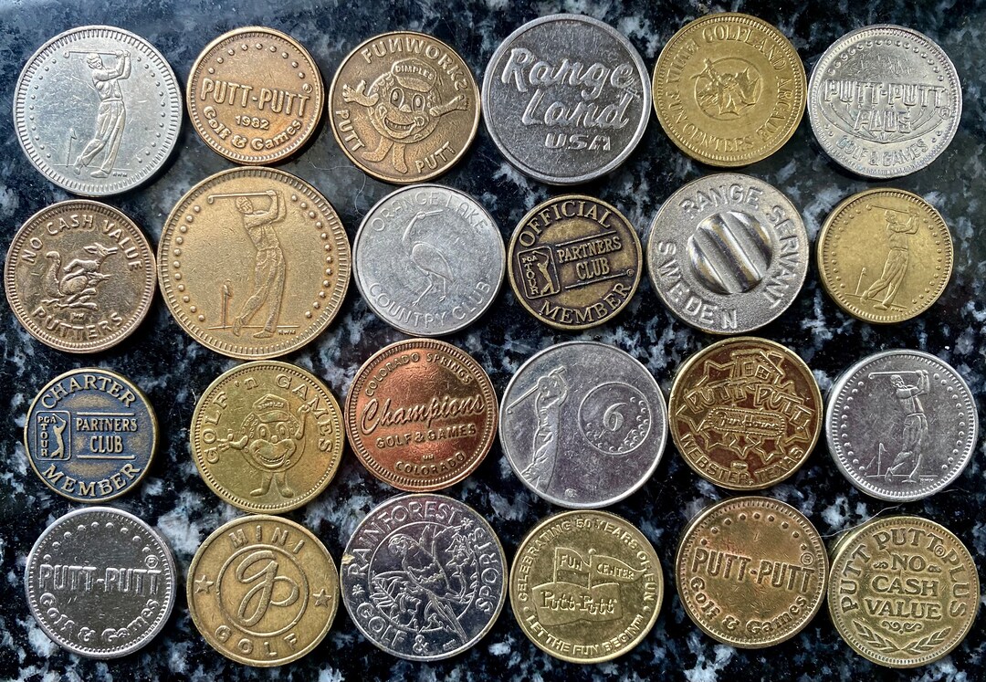 Lot of 24 Different Vintage Golf Driving Range, PGA, Mini-golf & Putt ...