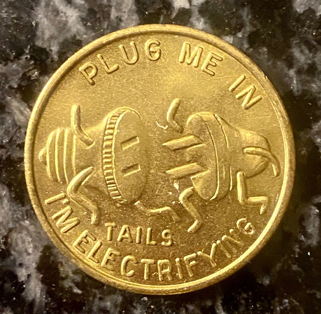 Comic Coins - ‘plug Me in I’m Electrifying’ ‘no, Not Without a Washer’ Vintage Adult Risqué ...