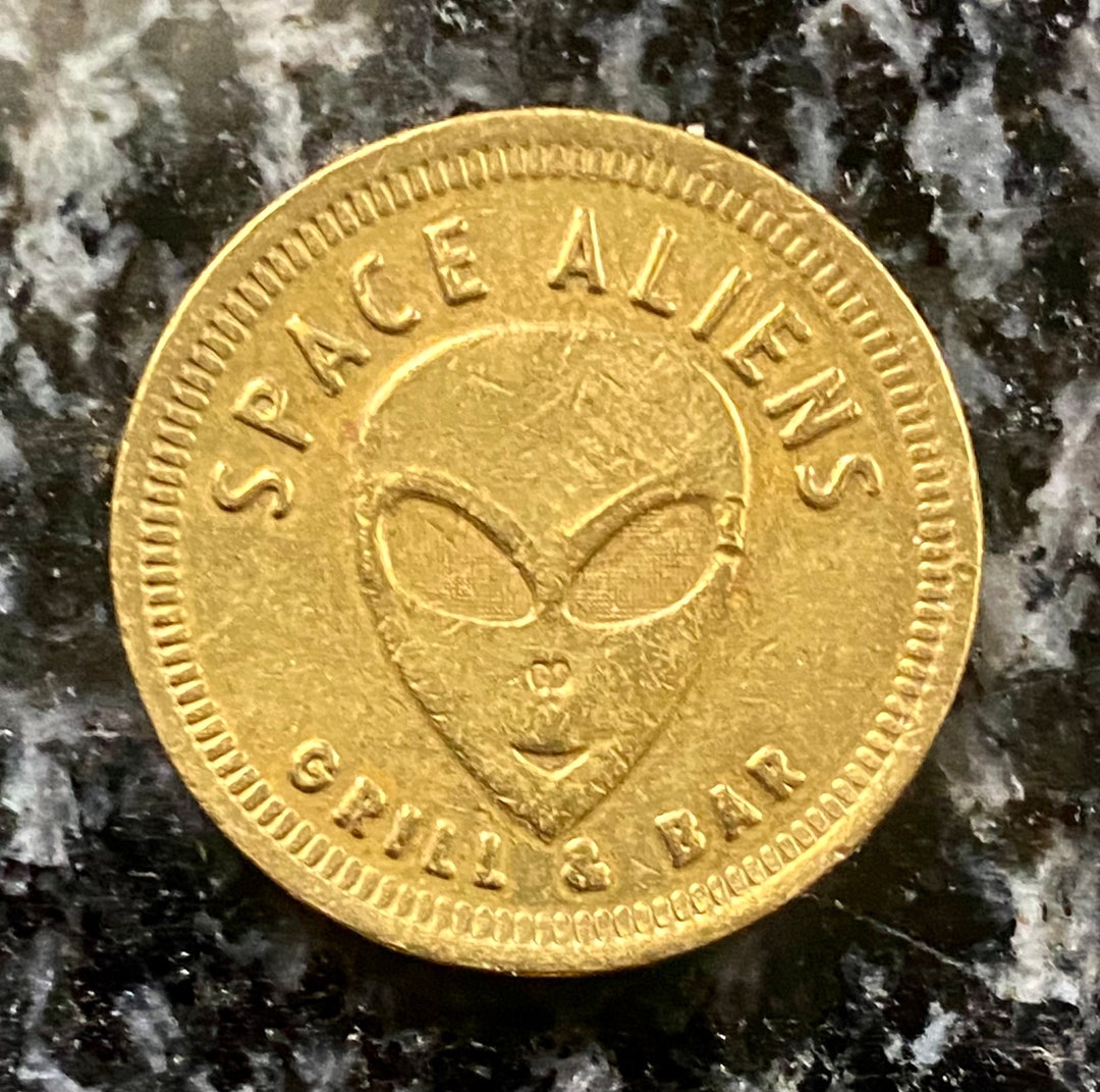 Space Aliens Grill & Bar - Very Rare Vintage Arcade Game Token 23mm ...