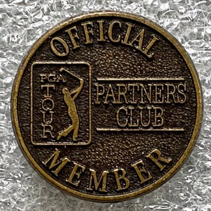 Lot of 50 PGA Tour Partners Golfing Tokens Golf Ball Markers Bronze ...