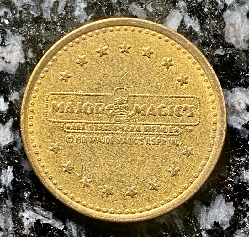 Vintage Major Magic's All Star Pizza Birthday Brigade 25 Cent Arcade ...