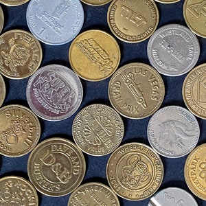 Lot of 101 Different Vintage Arcade and Nostalgic Game Tokens From ...