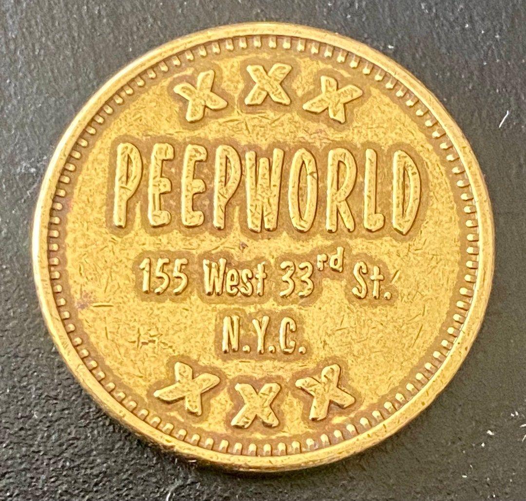Vintage ‘peepworld’ Peep Show Token - 155 West 33rd St. NYC - Xxxtasy ...