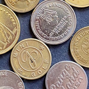 Lot of 20 Different Vintage Golf Driving Range & Putt Putt Tokens Golf ...