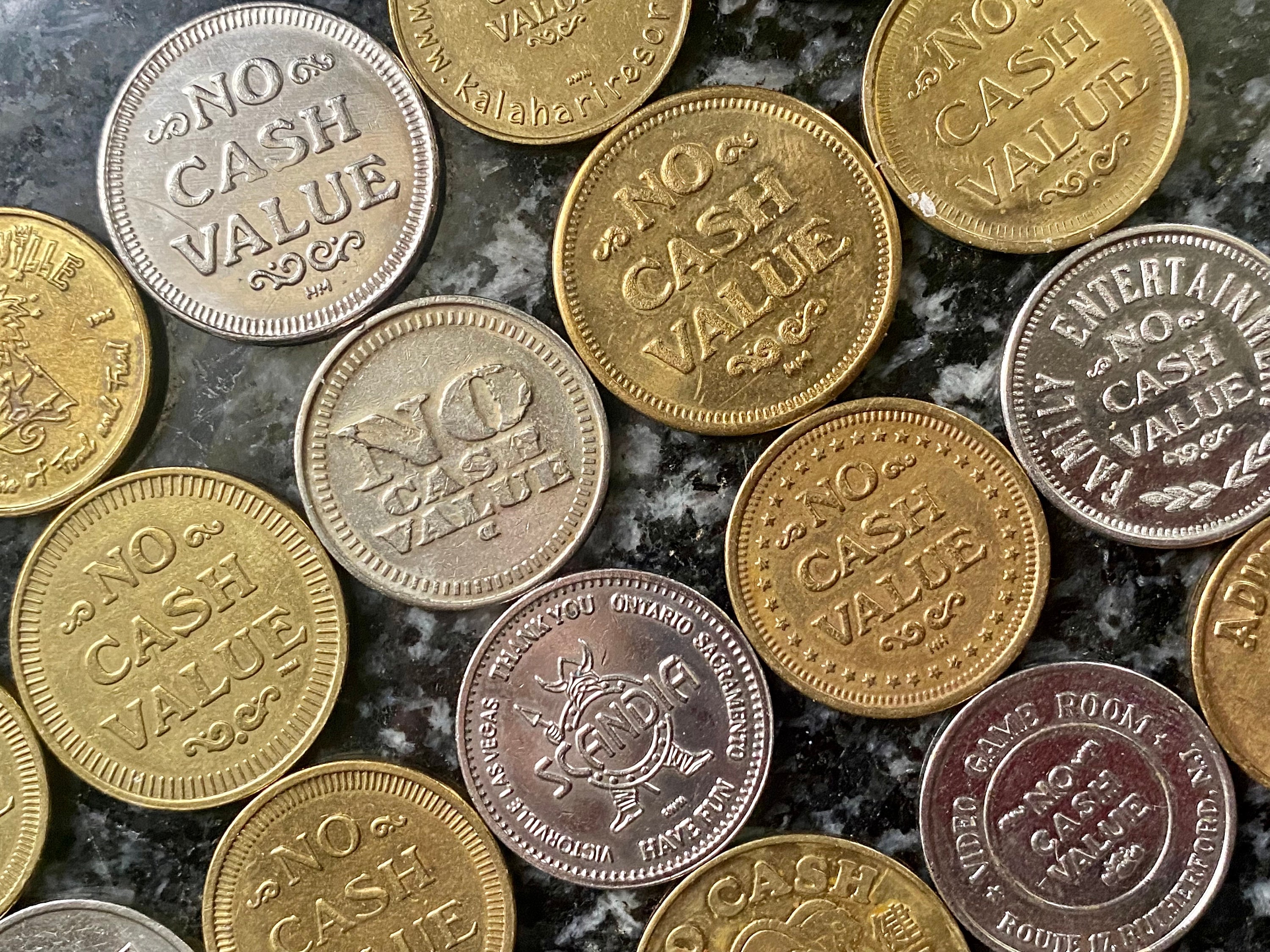 A Collection of 20 Vintage Water Theme Park Arcade Tokens of - Etsy