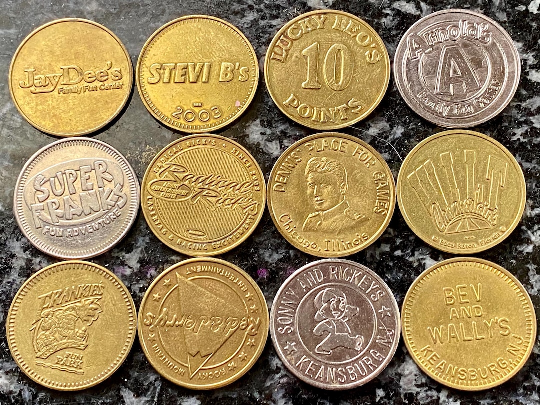 Awesome Set of 12 Vintage 80’s Arcade Tokens Named After People ...