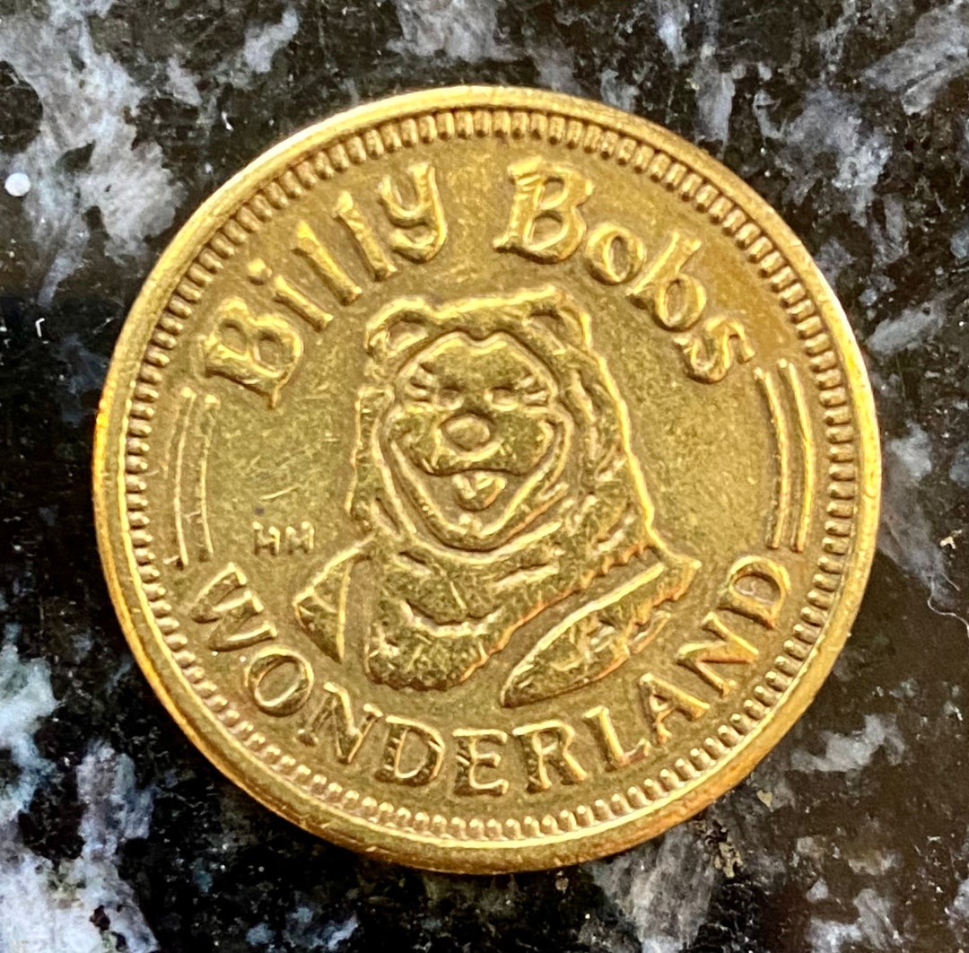 Vintage ‘billy Bobs Wonderland’ Arcade Game Token - Rare Brass Coin ...