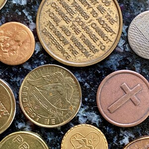 A Collection of 24 Devotional and Religion Based Metals, Coins ...