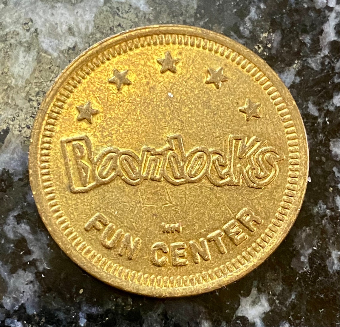 Boondocks Fun Center Very Rare Vintage Arcade Game Token 25mm Laser Tag ...