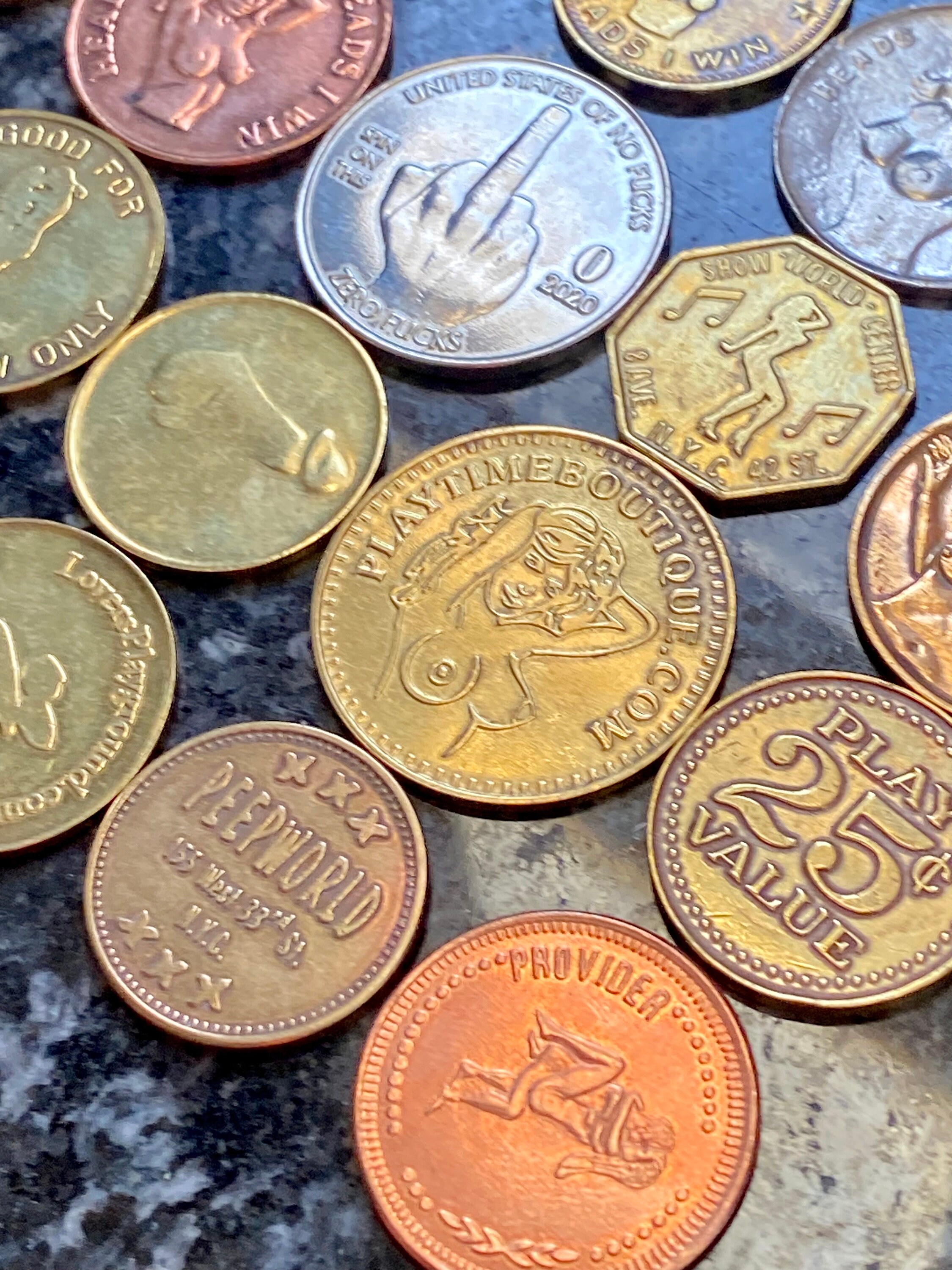 Lot of 20 Vintage Adult Risqué Peep Show, Showgirl, Heads or Tails ...