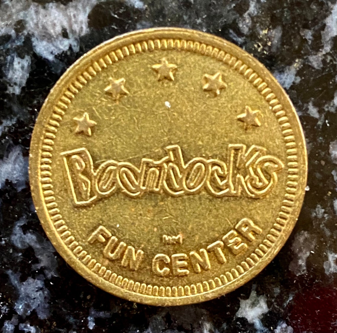 Boondocks Fun Center Very Rare Vintage Arcade Game Token 25mm Laser Tag ...