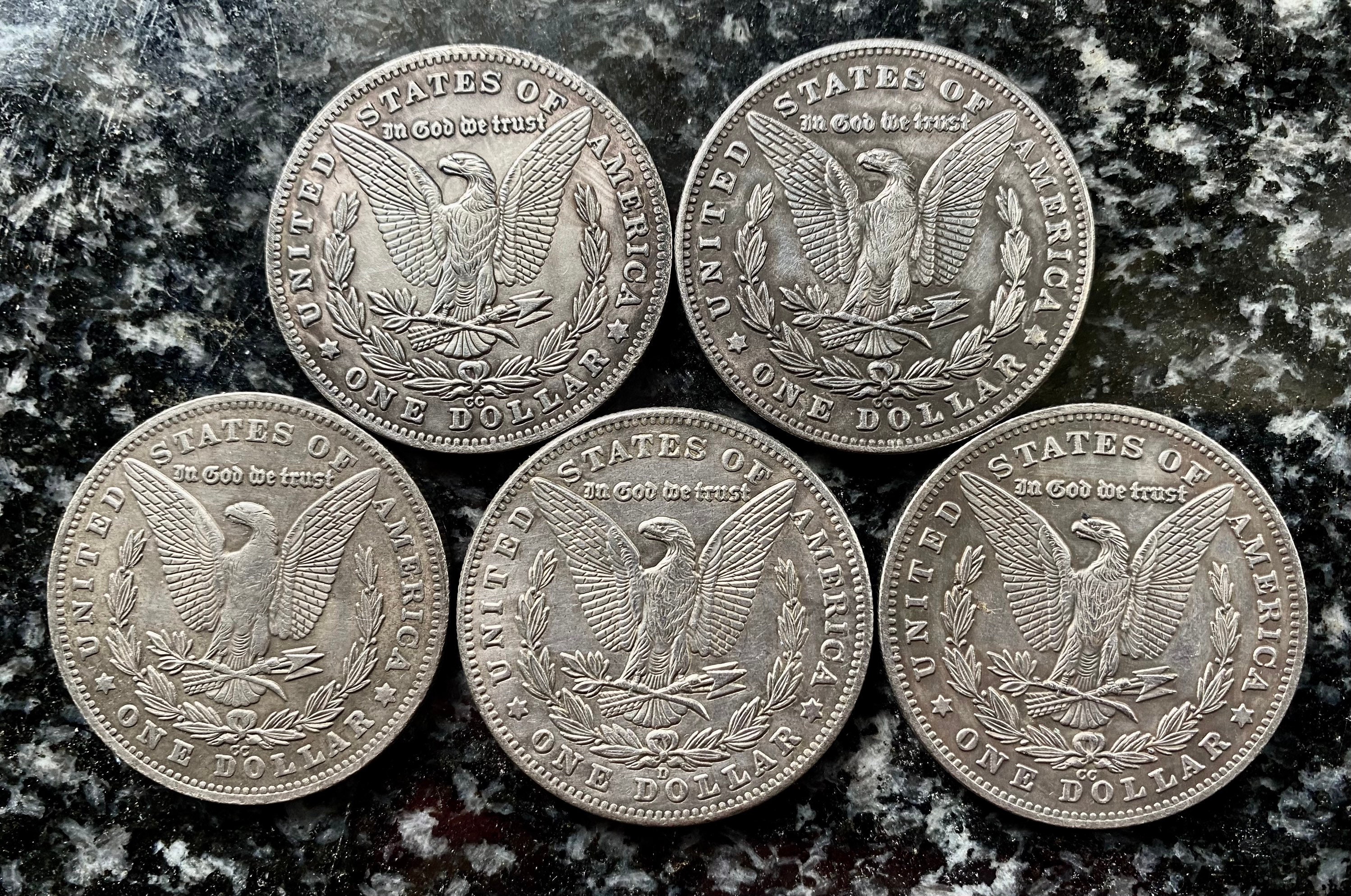 Set of 5 Sexy Girl Illustrated Art Hobo Coins USA Hobo Nickel 1881-1890 ...