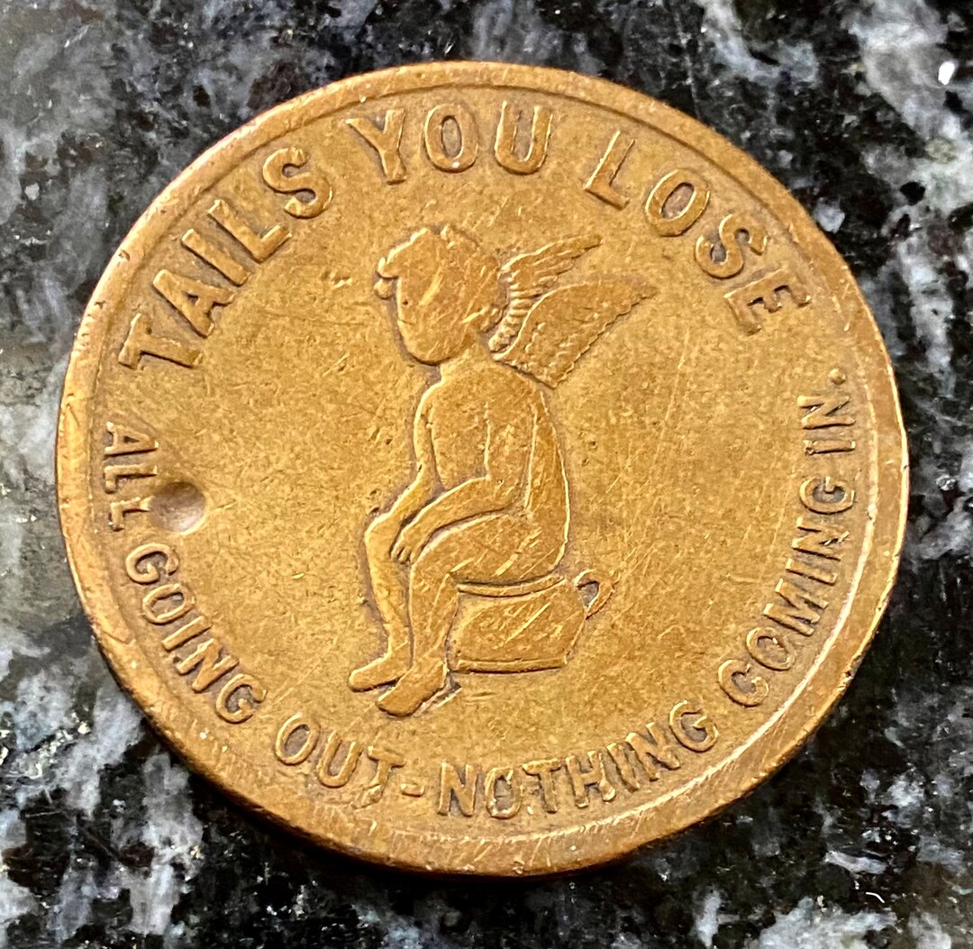 1930s Cascarets Laxatives “heads I Win - Tails You Lose” Flip Coin ...