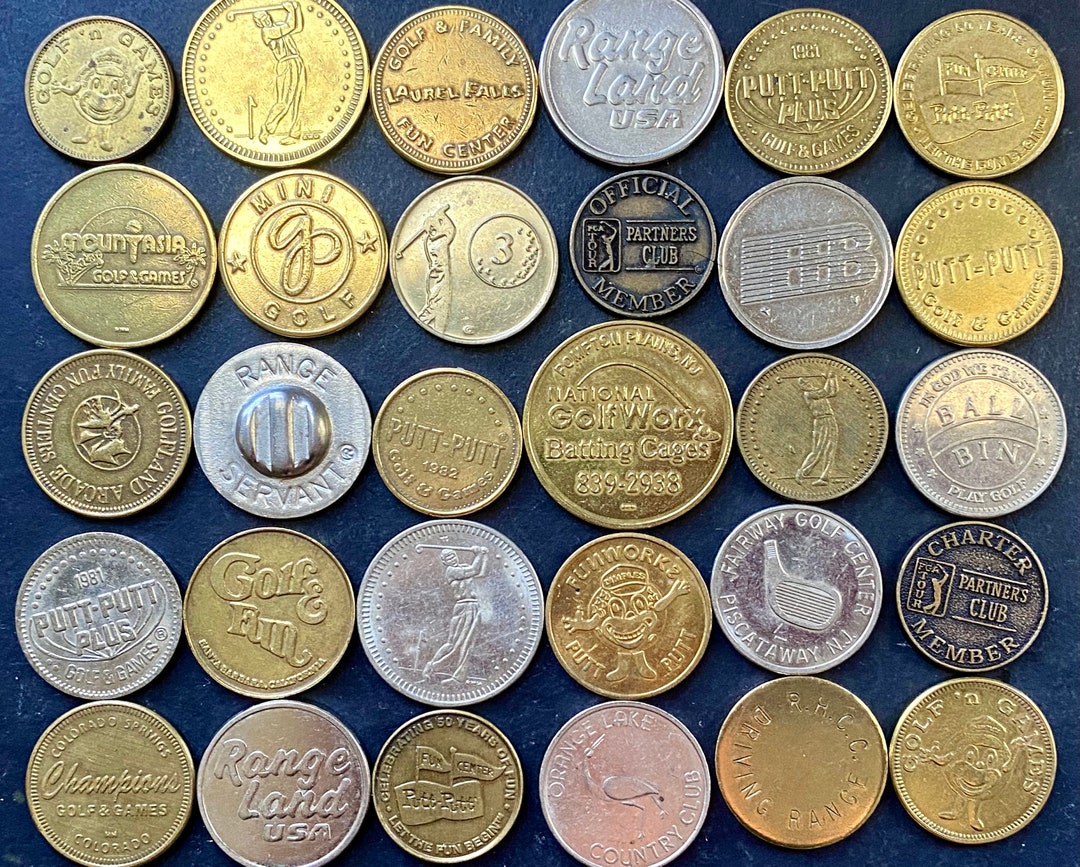 Lot of 30 Different Vintage Golf Driving Range, Putt Putt, PGA ...