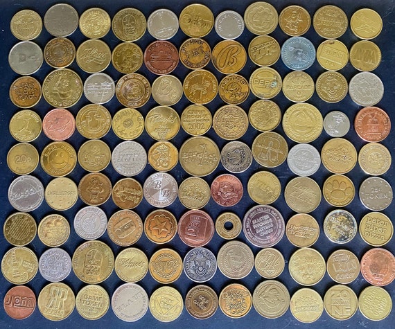 Lot of 101 Different Vintage Arcade and Nostalgic Game Tokens - Etsy