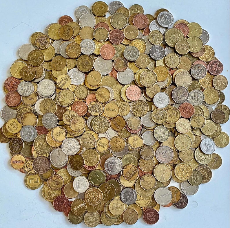 Over 3 Lb. Lot approx. 280 Tokensof Arcade Gaming & Casino - Etsy