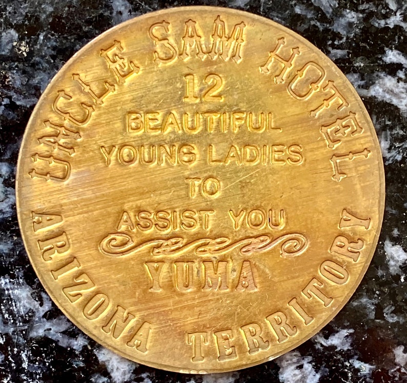 Lot of 3 Famous Brothel Tokens Old West Cat House Coins Southern Belle ...