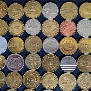 Lot of 101 Different Vintage Arcade and Nostalgic Game Tokens From ...