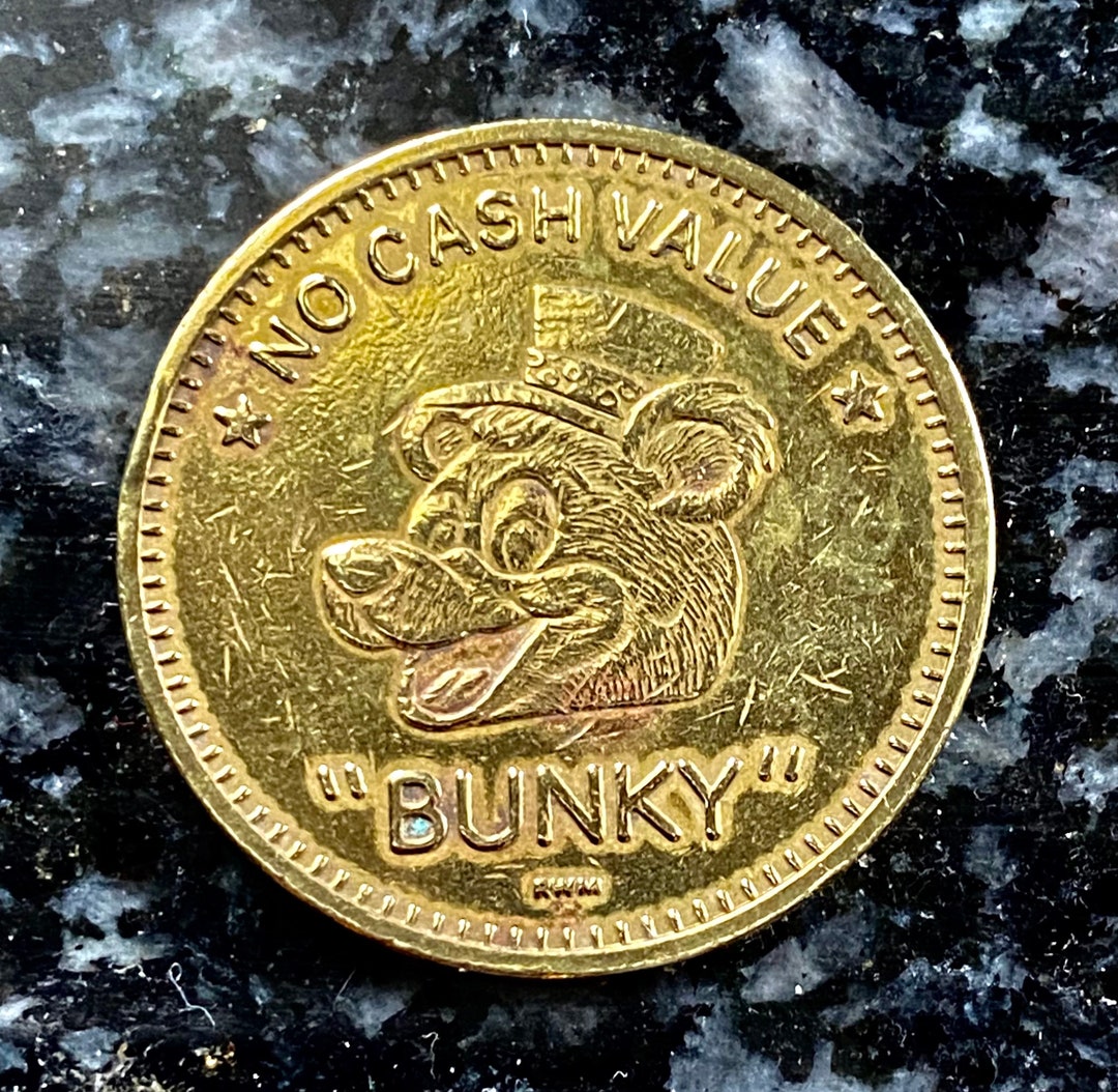 Very Nice Vintage & Rare Central Park Funland ‘bunky’ Bear Arcade Token ...