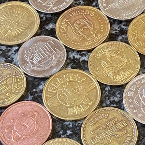 A Far-out Set of 20 Rare Vintage Outer Space Arcade Tokens From 70s-80s ...