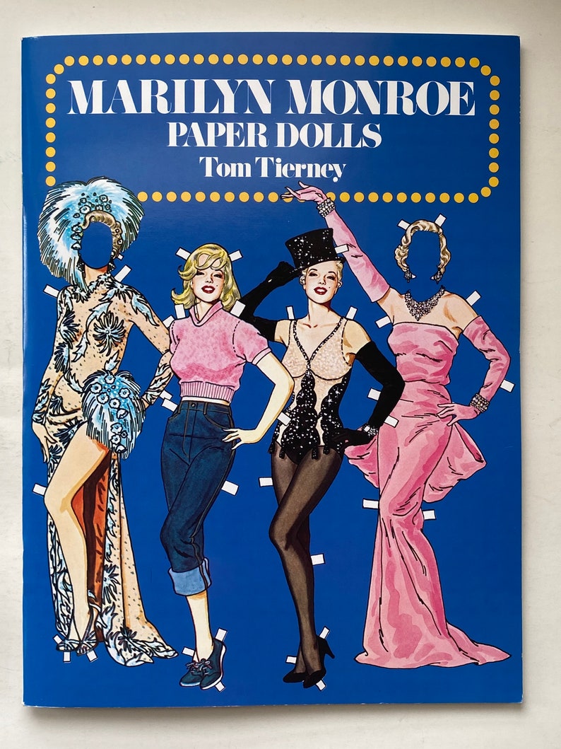 Vintage Marilyn Monroe Paper Doll Book by Tom Tierney 1979 - Etsy