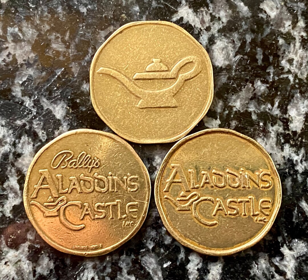 A Lot of 3 Vintage Aladdins Castle Arcade Coins Video Game/ Pinball ...