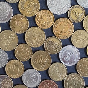 Lot of 101 Different Vintage Arcade and Nostalgic Game Tokens From ...