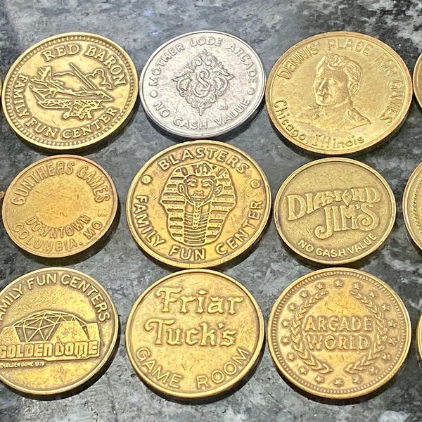 Vintage Arcade Tokens - Etsy