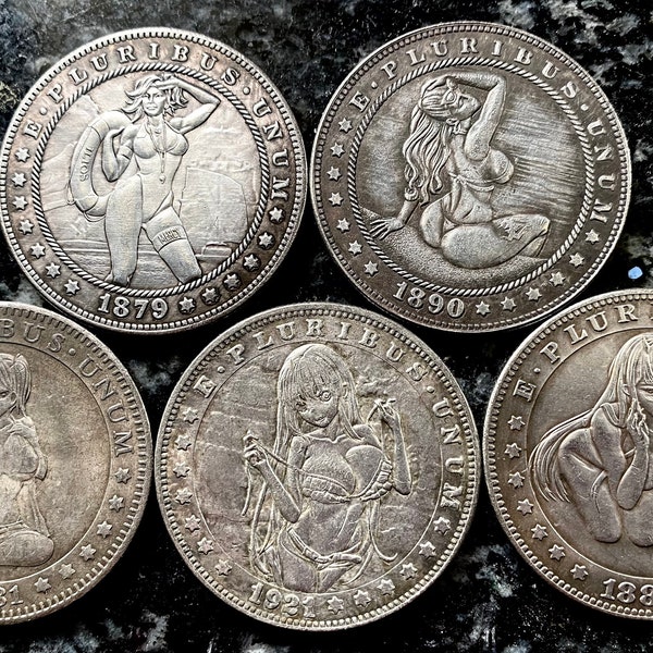 Nude Anime Coins - Etsy UK