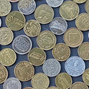 Lot of 101 Different Vintage Arcade and Nostalgic Game Tokens From ...