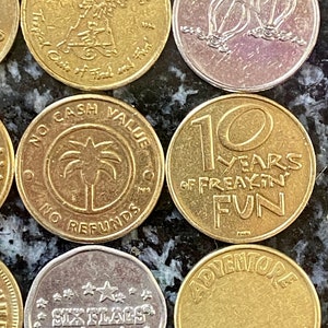 A Rad Collection of 12 Vintage Arcade Tokens From the 80s Including ...
