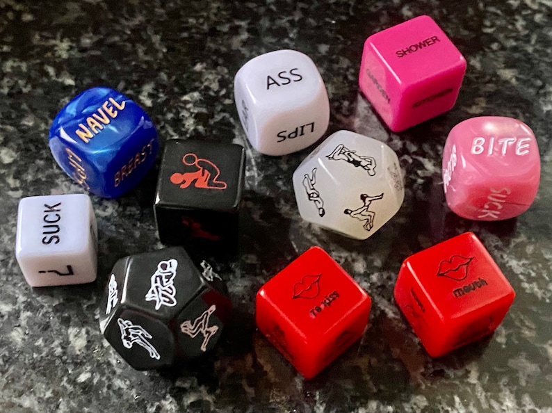 Collection of 10 Spicy Dice adult Sex Games several Different Sets many ...