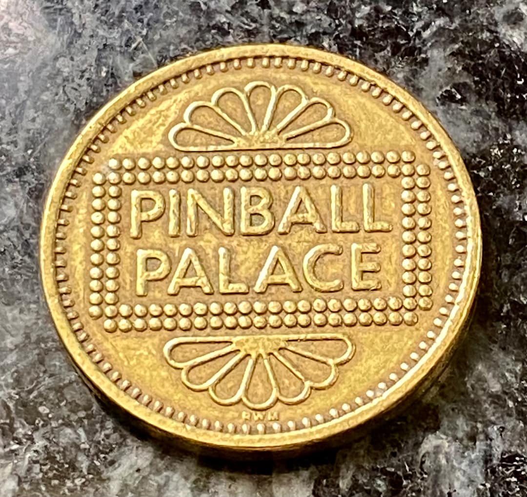 Vintage ‘pinball Palace’ Arcade Pinball Game Token - Aspen, Colorado ...