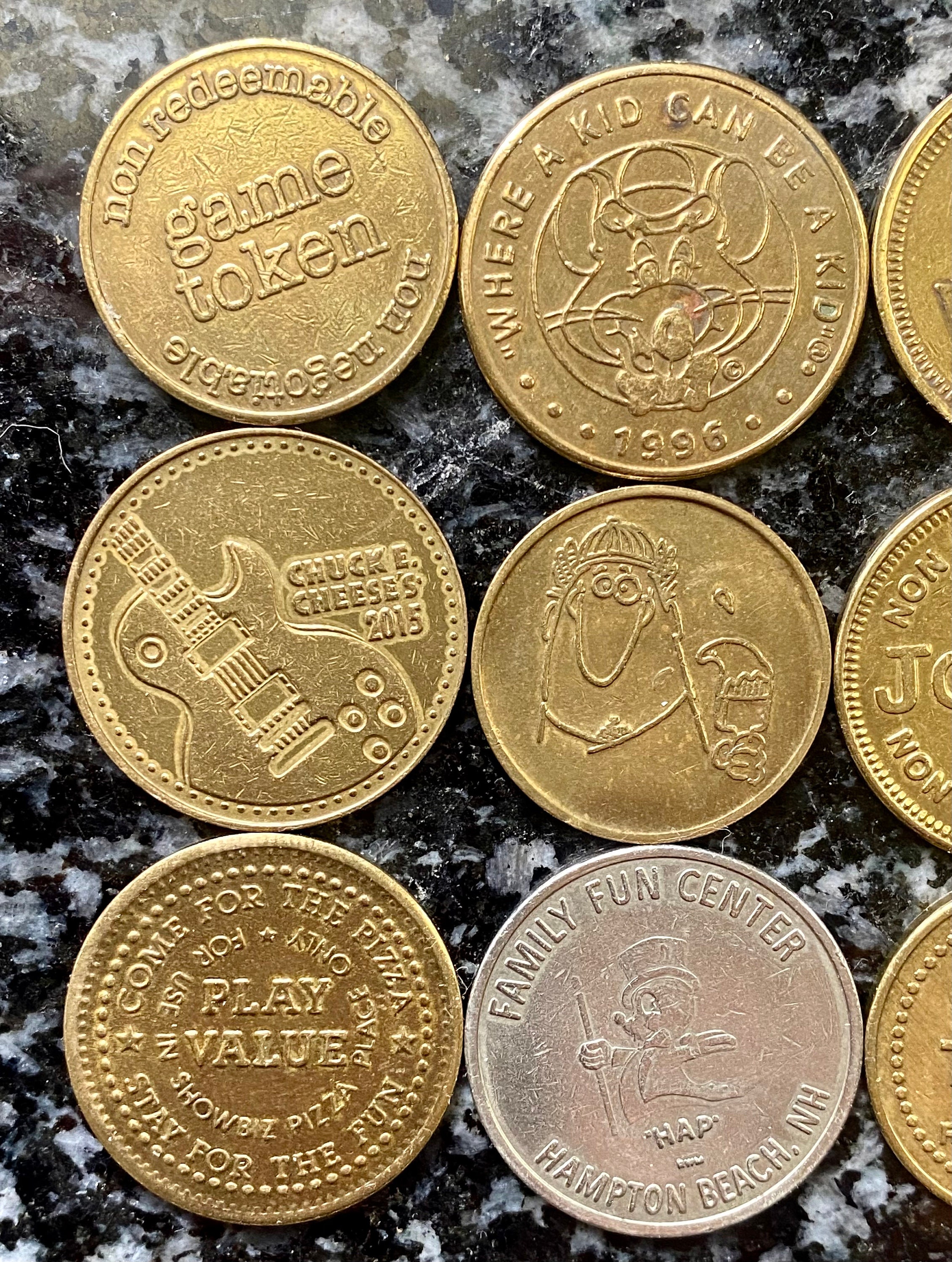 Collection of 12 Popular Vintage Pizza Arcade Tokens of the - Etsy