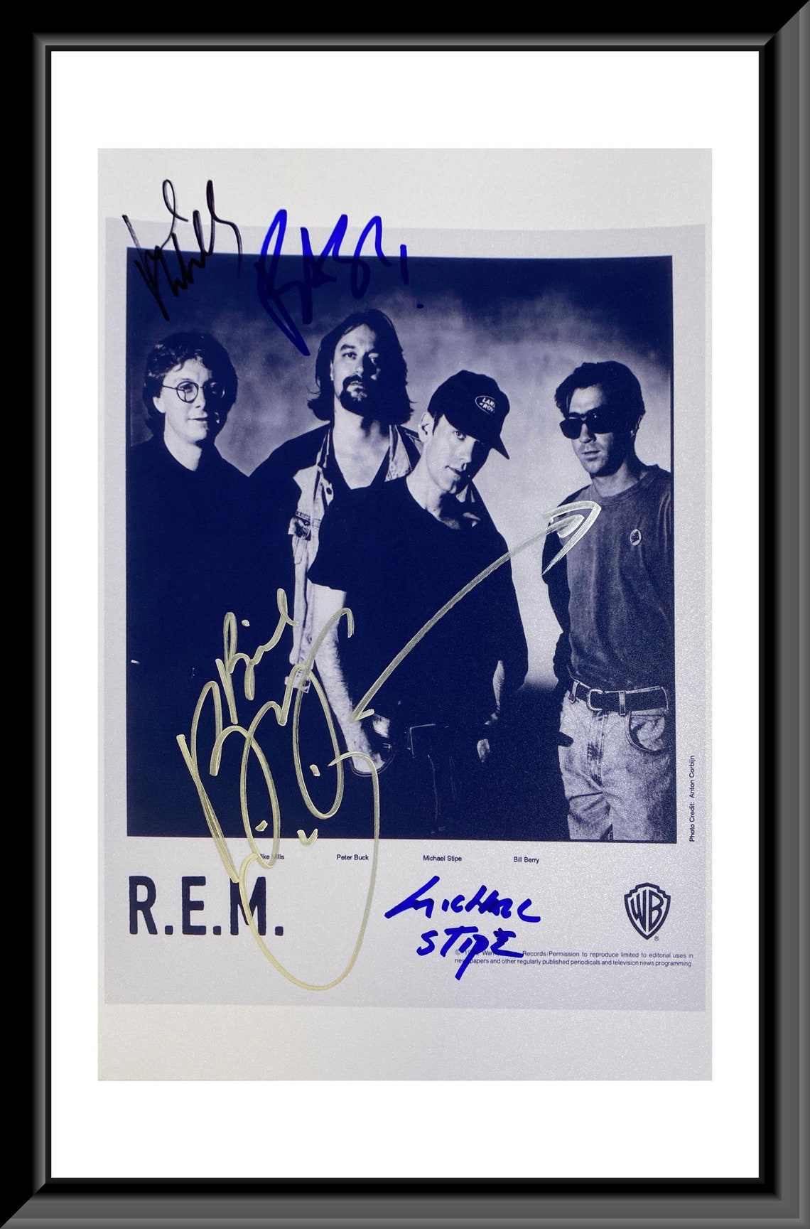 R.E.M. Band Signed Photo - Etsy
