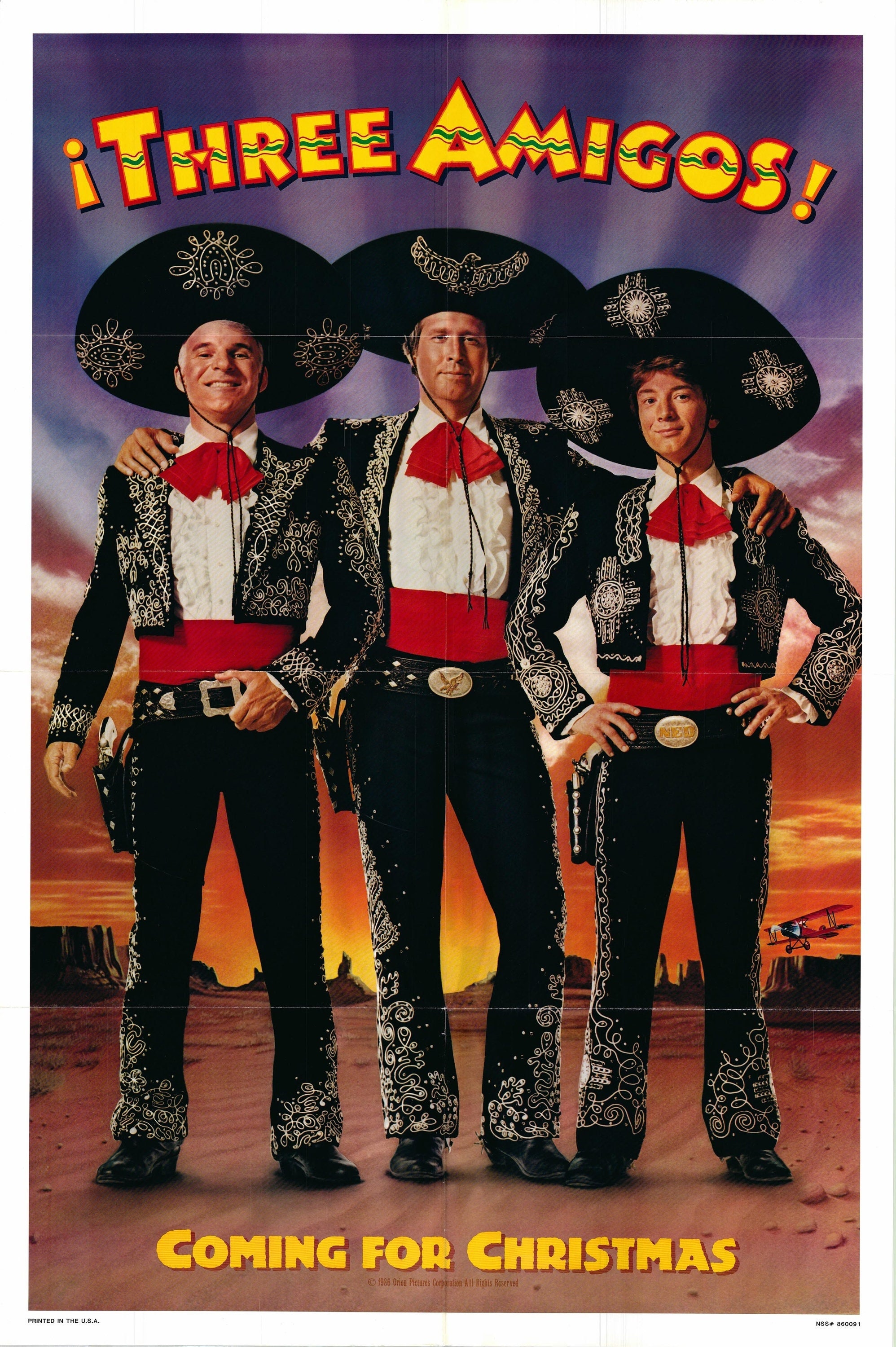 Three Amigos Original 1986 Vintage Advance Sheet Movie Poster - Etsy