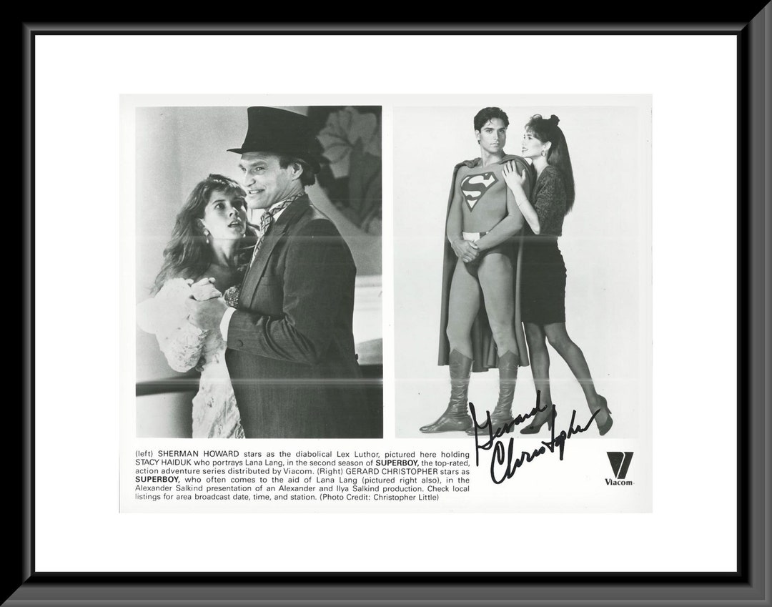 Superboy Gerard Christopher Signed Photo - Etsy