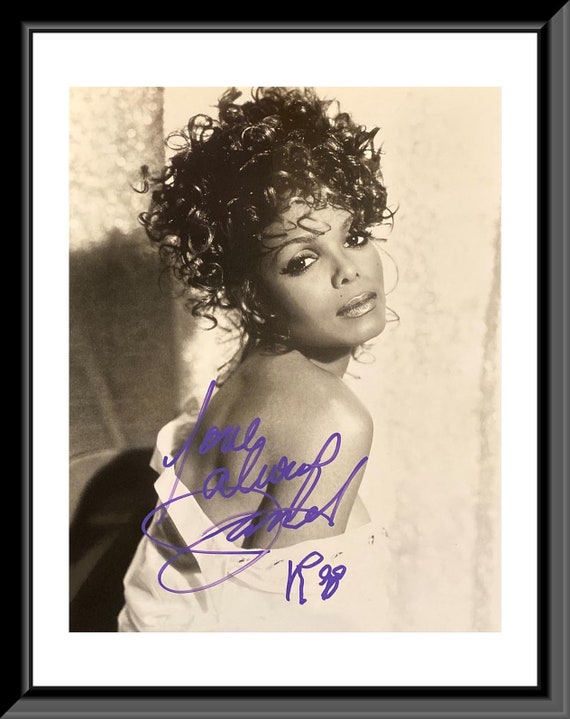 Janet Jackson Signed Photo - Etsy