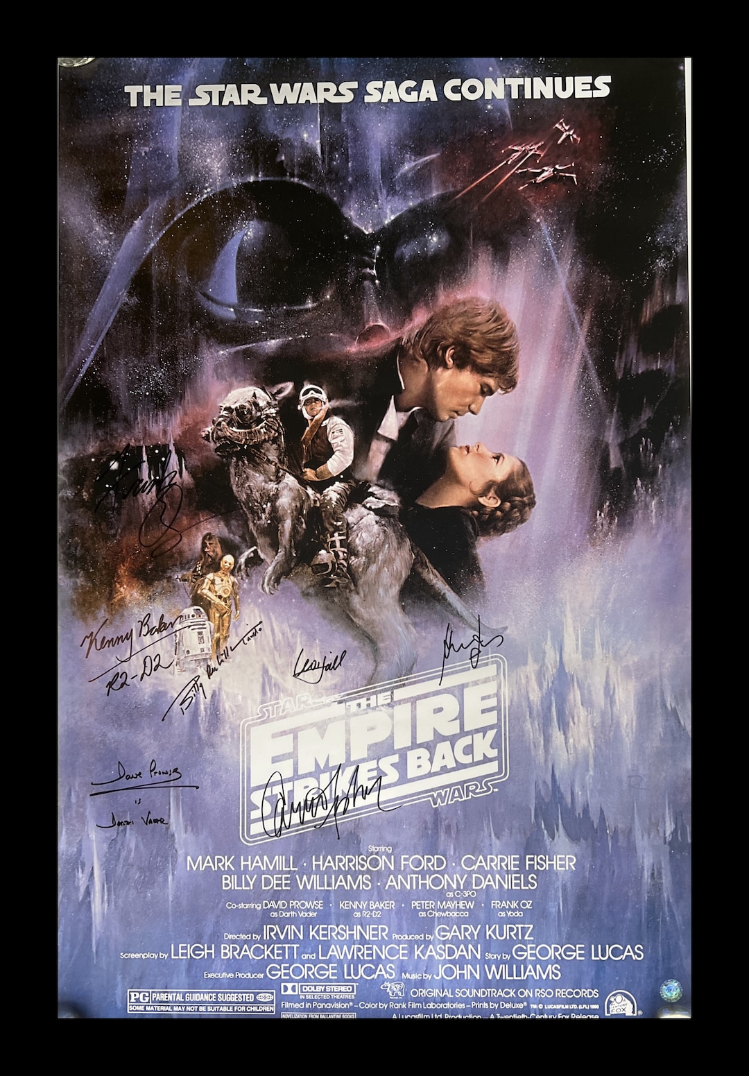 Star Wars: the Empire Strikes Back Cast Signed Movie Poster - Etsy
