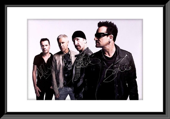 U2 Signed Photo - Etsy