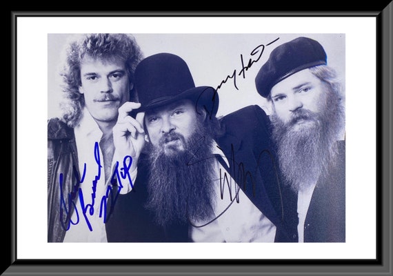 ZZ Top Band Signed Photo - Etsy